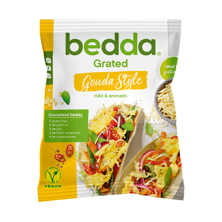 bedda Grated Gouda Style - Vegan grating cheese - bedda world